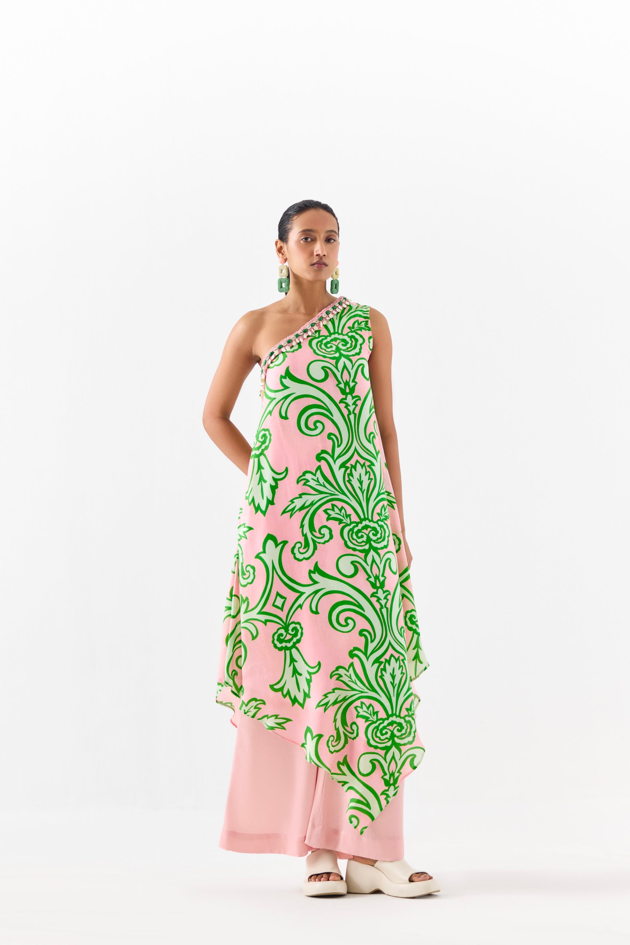 LA PAZ ONE SHOULDER KURTA & PANTS